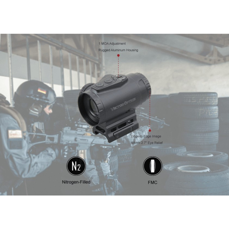 point rouge vector Paragon 3x18 Micro Prism