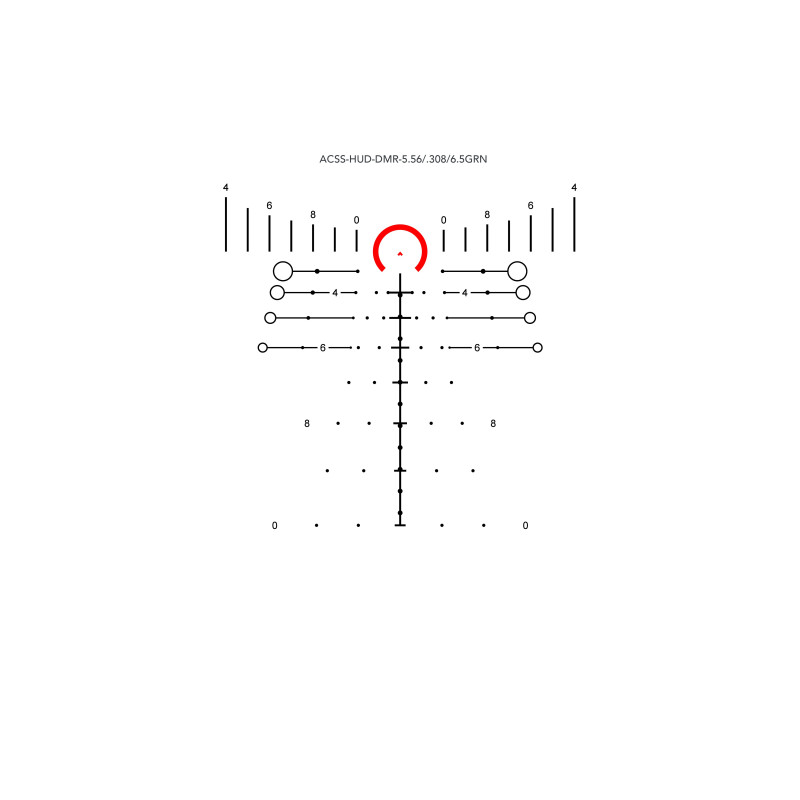 lunette primary arms SLx6 3-18×50 Ffp ACSS® HUD™ DMR 5.56 Reticle
